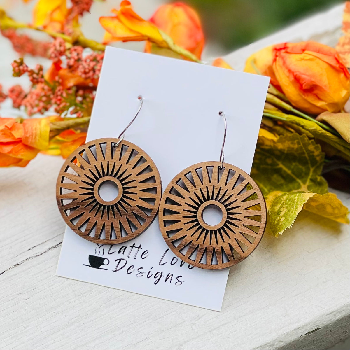 Intricate Wheel Earring – Latte Love Designs